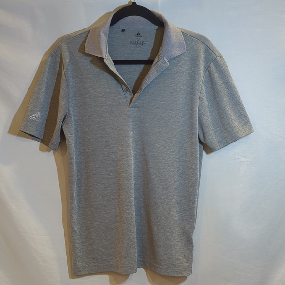 adidas | Shirts | Adidas Mens Sm Polo Shirt In Heather Gray | Poshmark